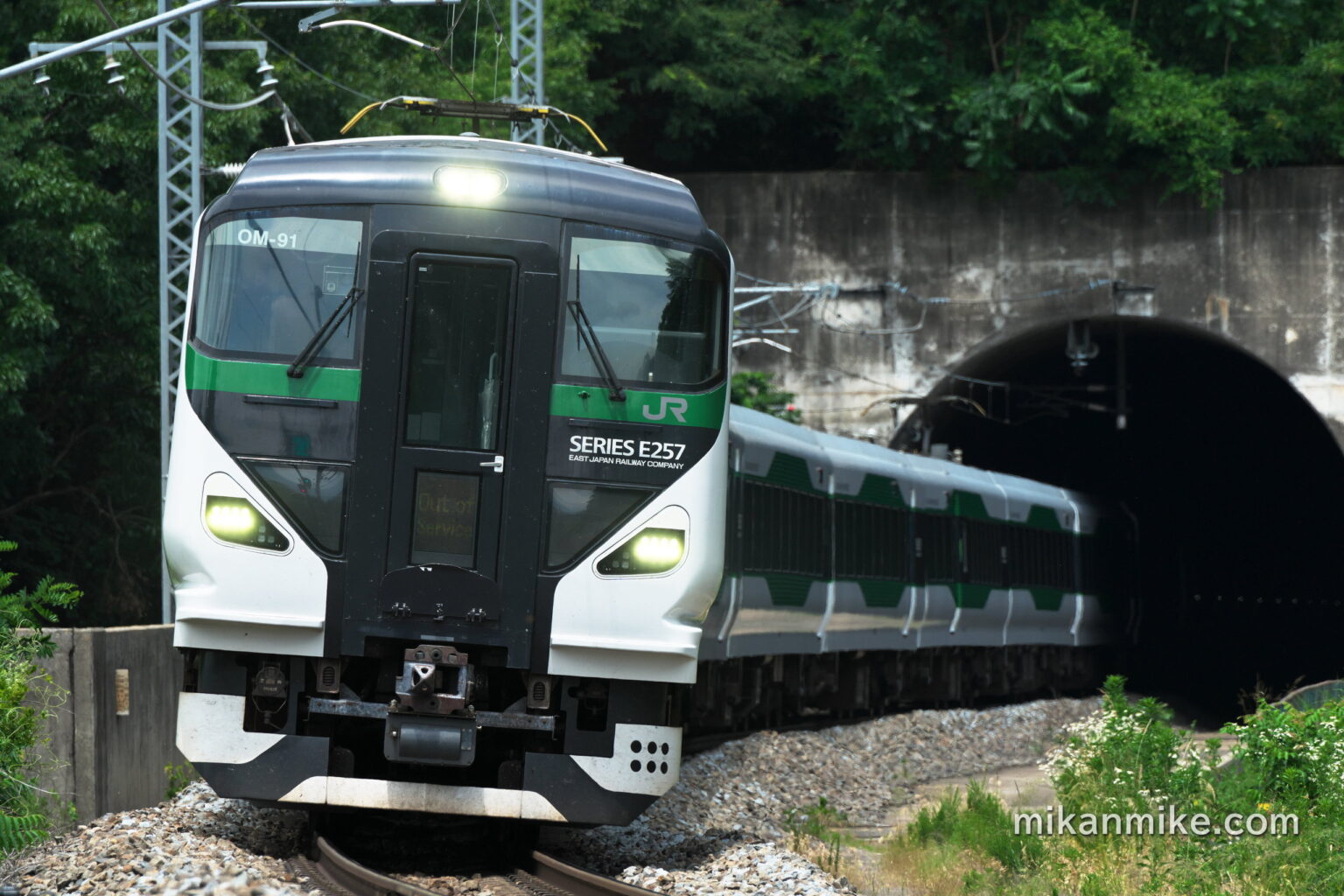 E257系5000番台 OM-91編成を使用した特急あずさ74号運転（2025/6/22） | mikanmike ～てすとぶろぐ～